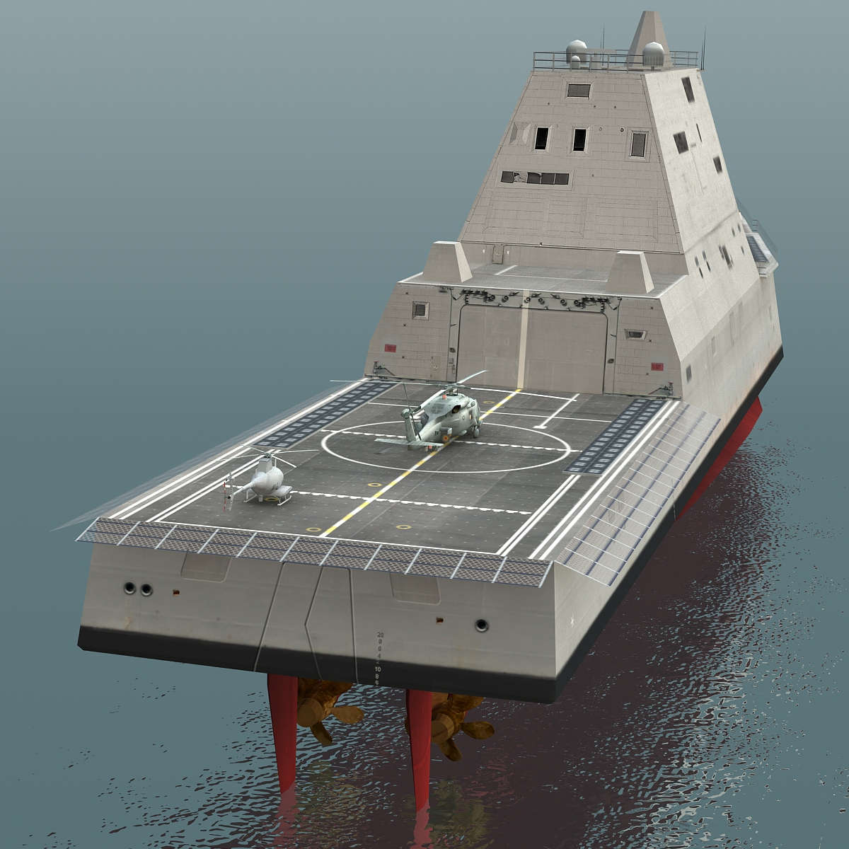 uss zumwalt ddg-1000 destroyers 3d model