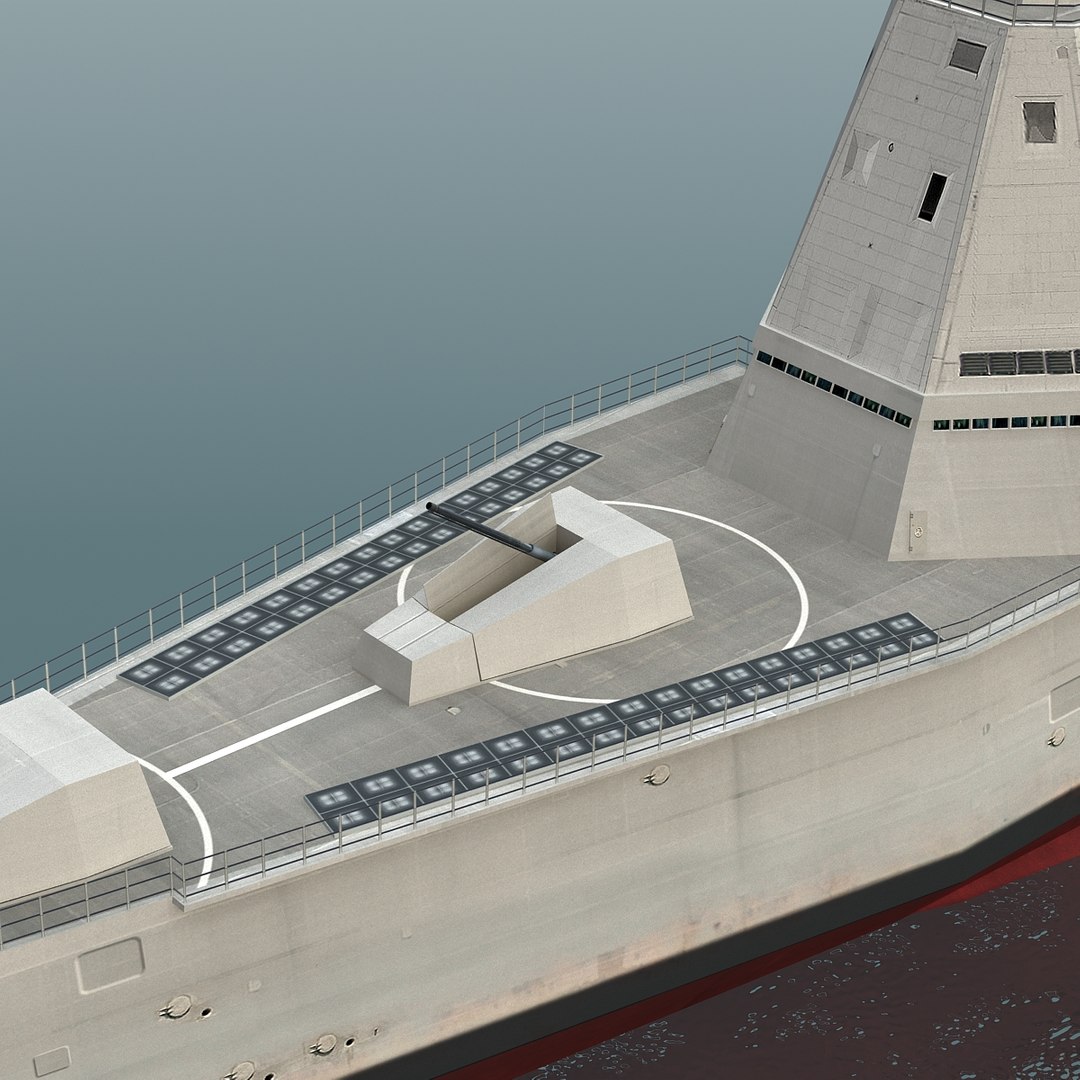 uss zumwalt ddg-1000 destroyers 3d model