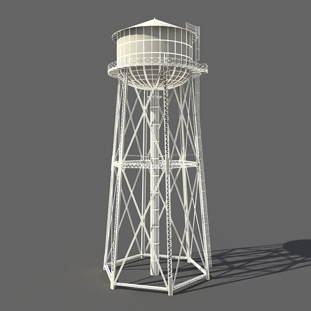 Water Tower 3d Model