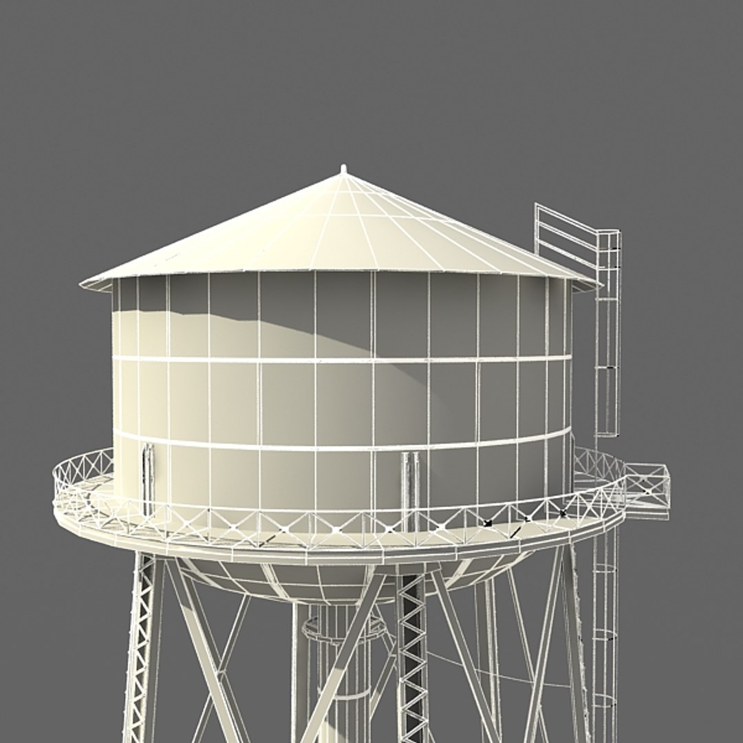 Water Tower 3d Model