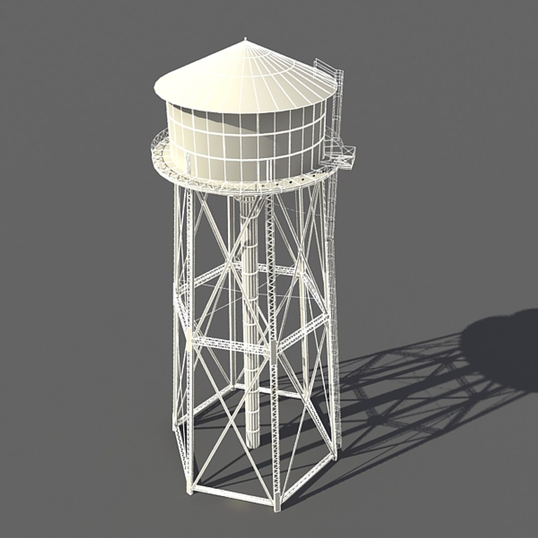 Water Tower 3d Model