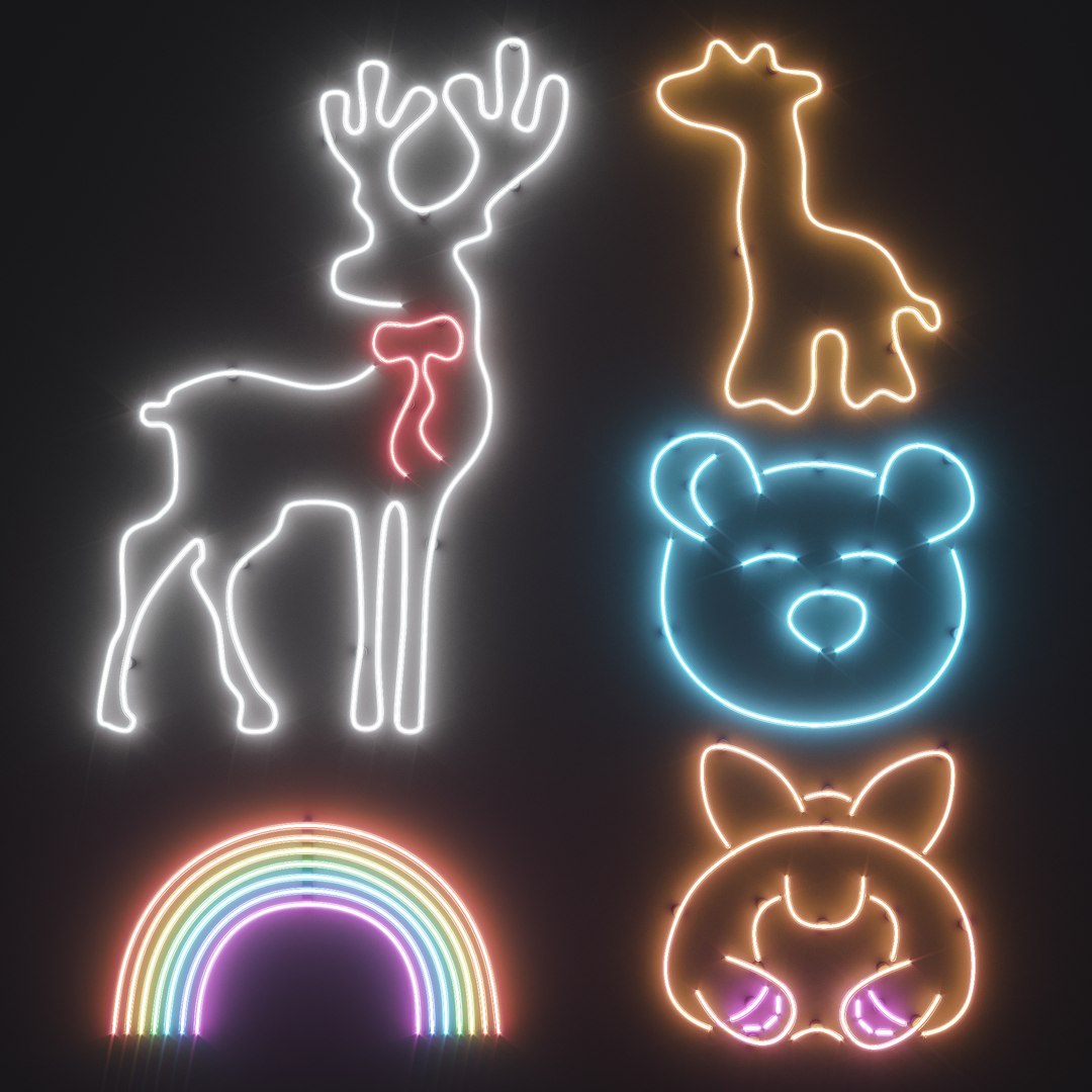 3D Neon Set 19 - TurboSquid 1965063
