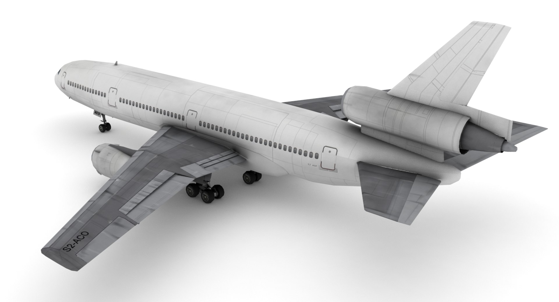 Mcdonnell Douglas Dc-10 3D Model - TurboSquid 1171610