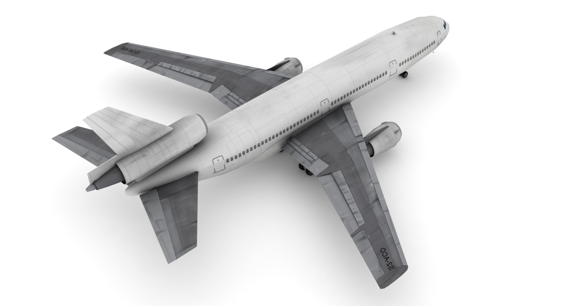 Mcdonnell Douglas Dc-10 3D Model - TurboSquid 1171610