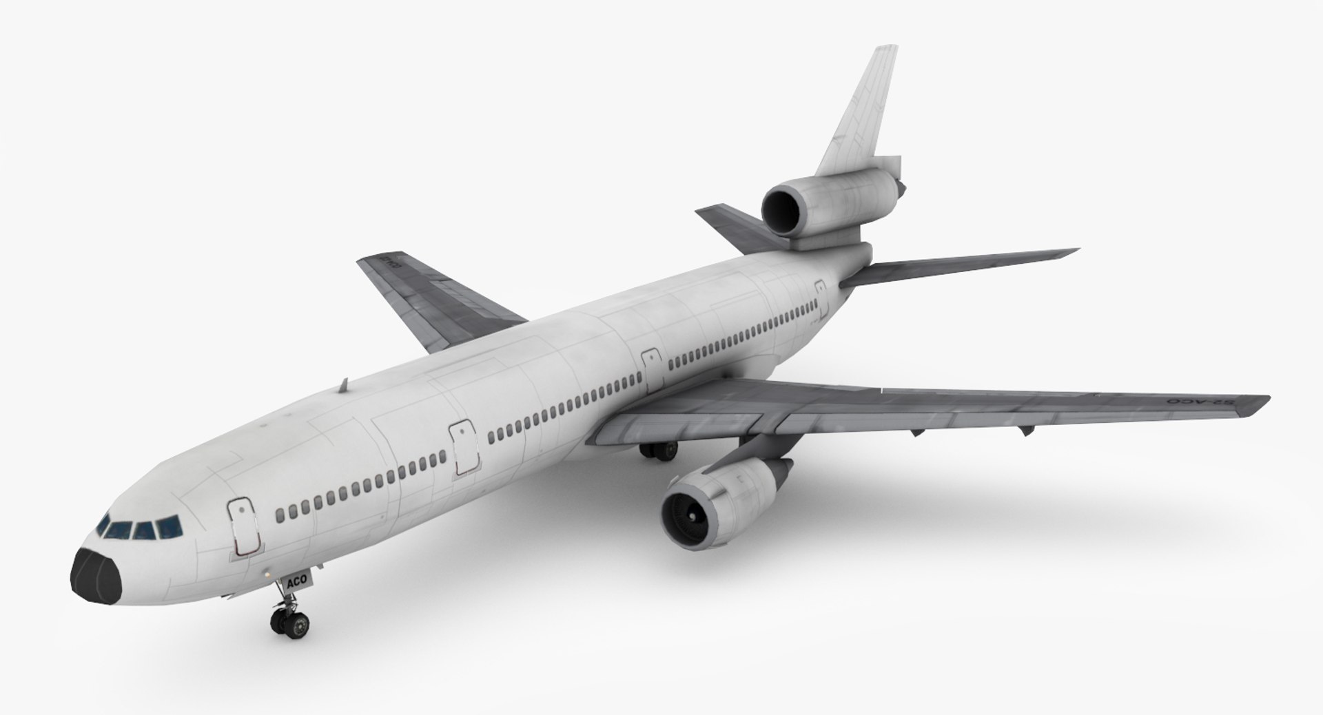 Mcdonnell Douglas Dc-10 3D Model - TurboSquid 1171610