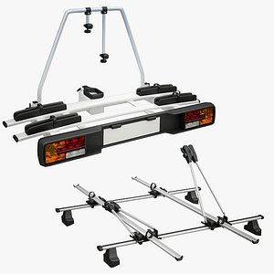 car trunk rack bicycle 3d model