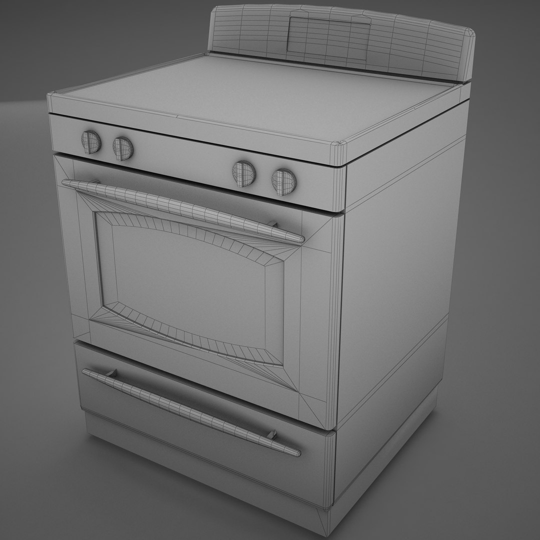 HD Standing Electric Range 3D model - TurboSquid 1752012