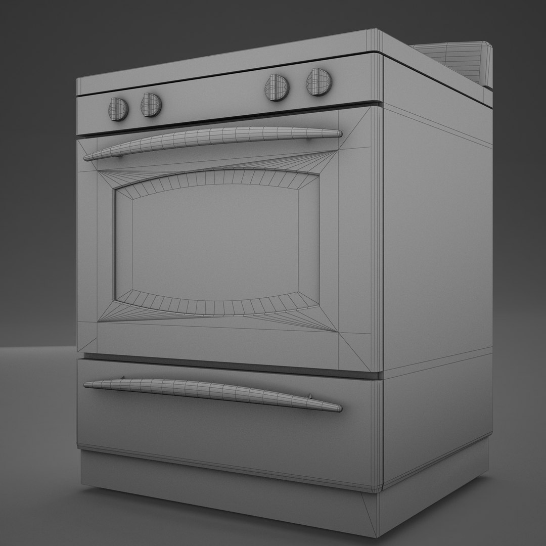 HD Standing Electric Range 3D model - TurboSquid 1752012