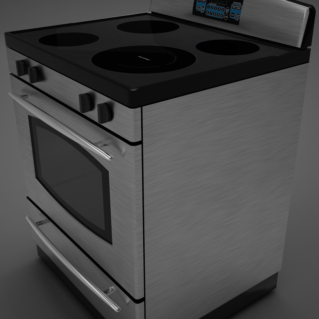 HD Standing Electric Range 3D model - TurboSquid 1752012