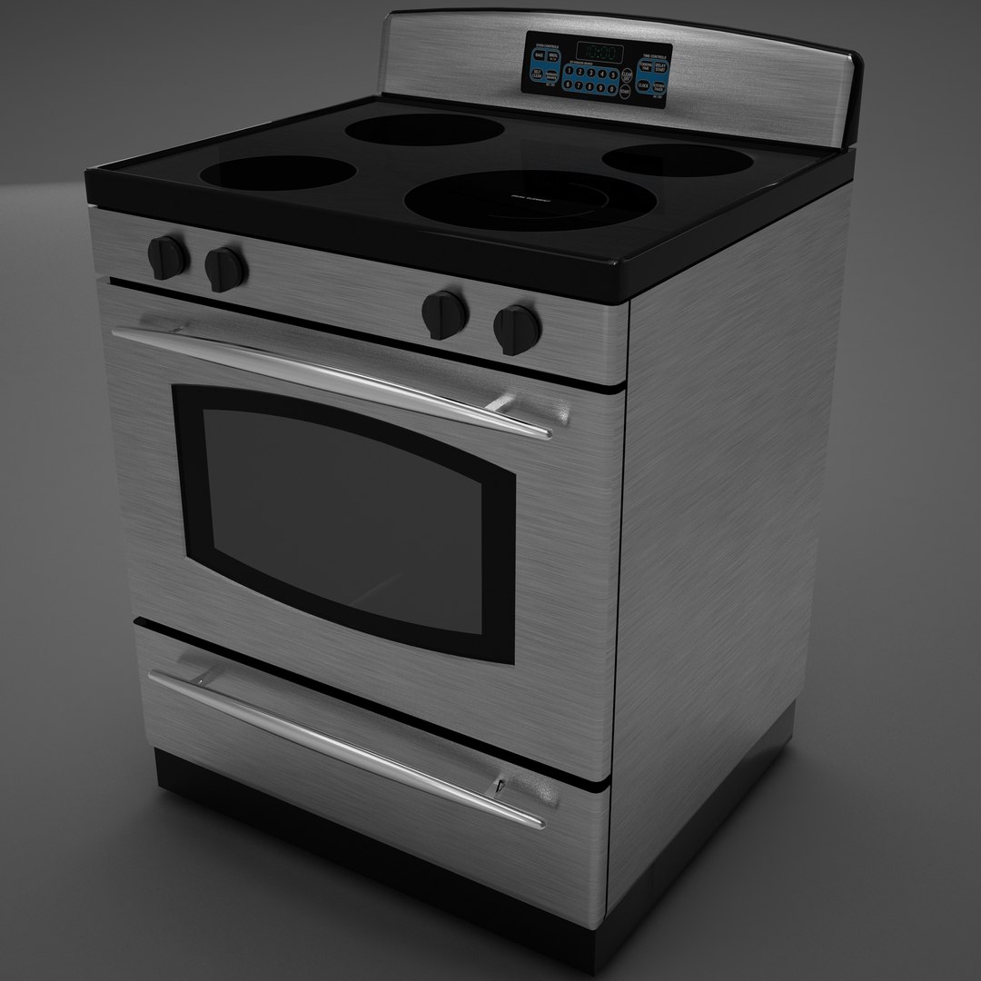 HD Standing Electric Range 3D model - TurboSquid 1752012