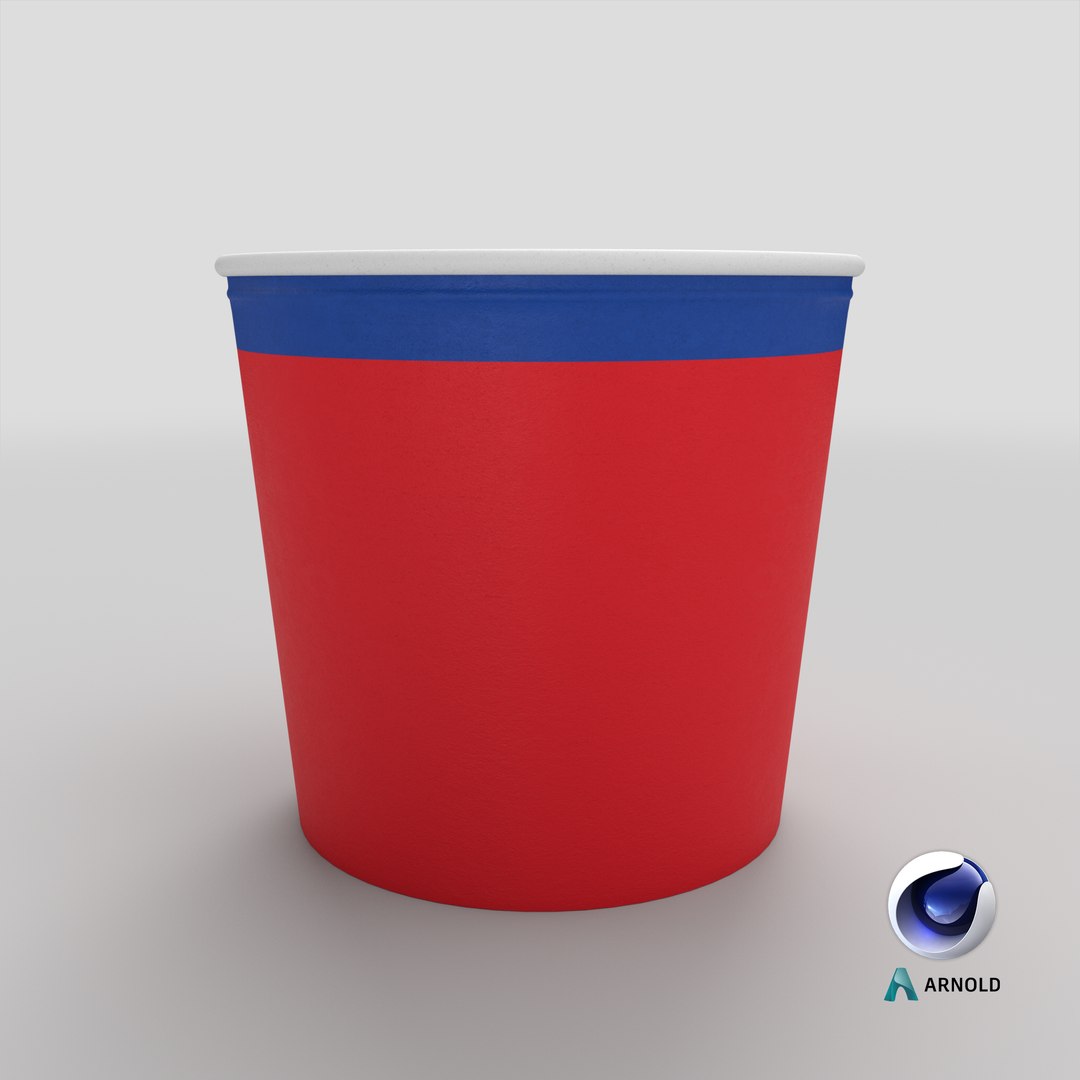 3D Fried Chicken Paper Box 85oz - TurboSquid 2017662