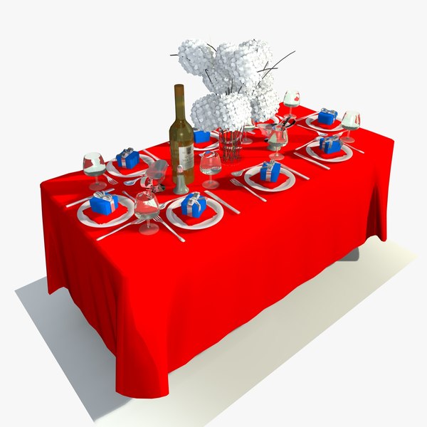 3d ballroom table