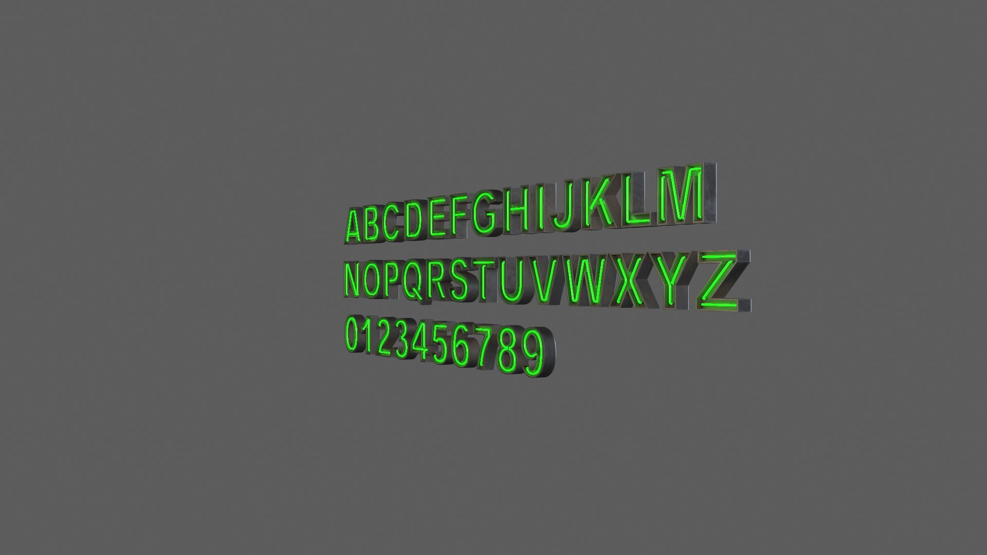 3D Neon Letter V3 - TurboSquid 1750868