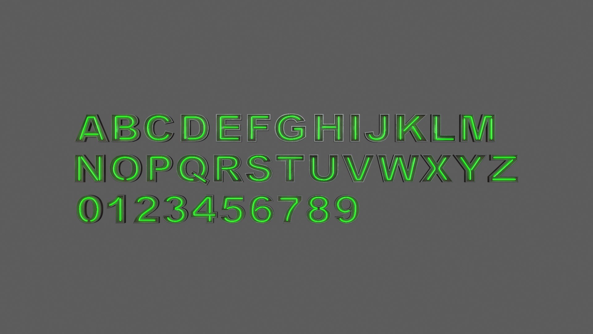 3D Neon Letter V3 - TurboSquid 1750868