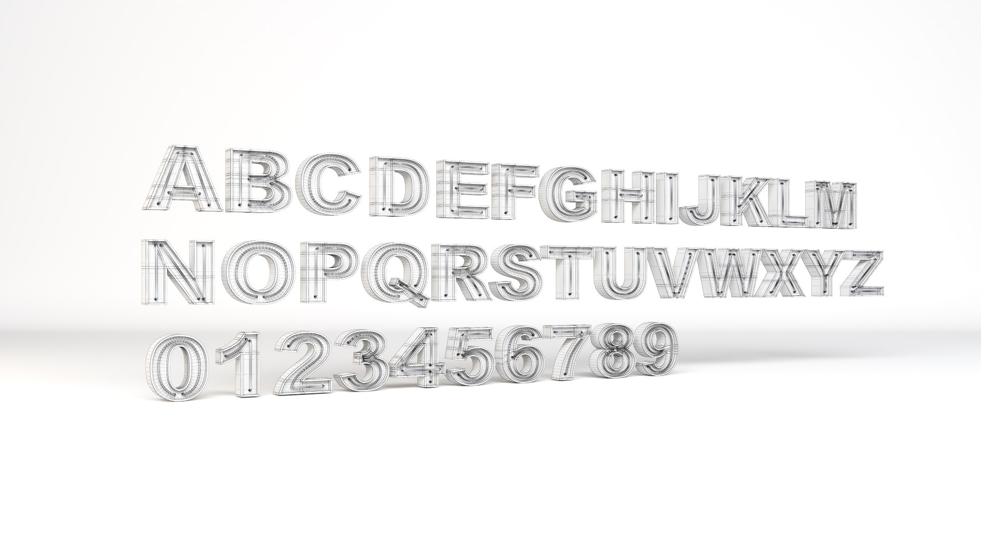 3D Neon Letter V3 - TurboSquid 1750868