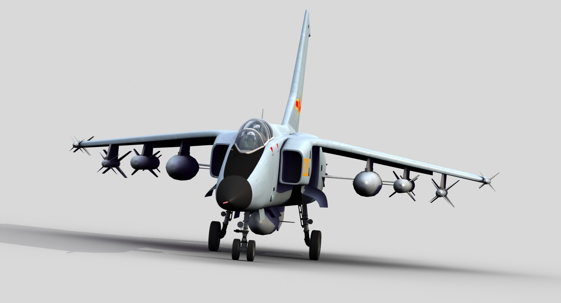 Jh-7 Bomber Fighter 3D - TurboSquid 1373703