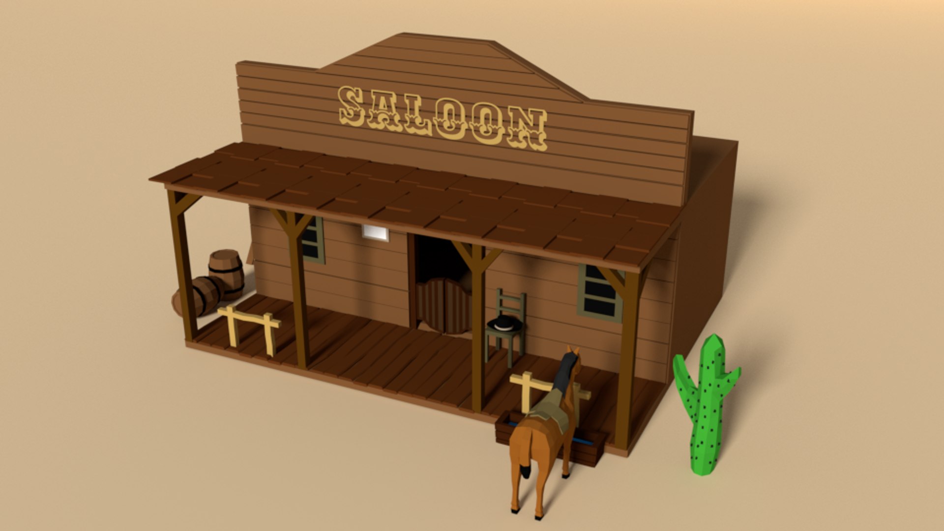 Western Scene 3D Model - TurboSquid 1407128