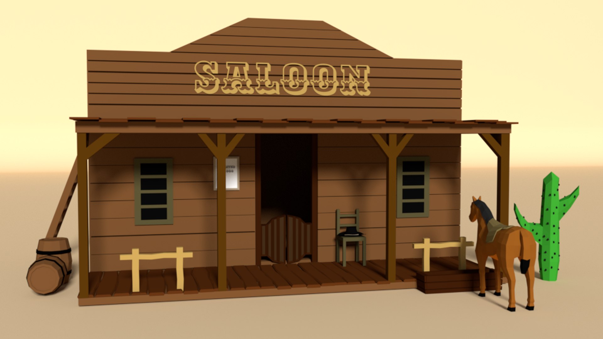 Western Scene 3D Model - TurboSquid 1407128