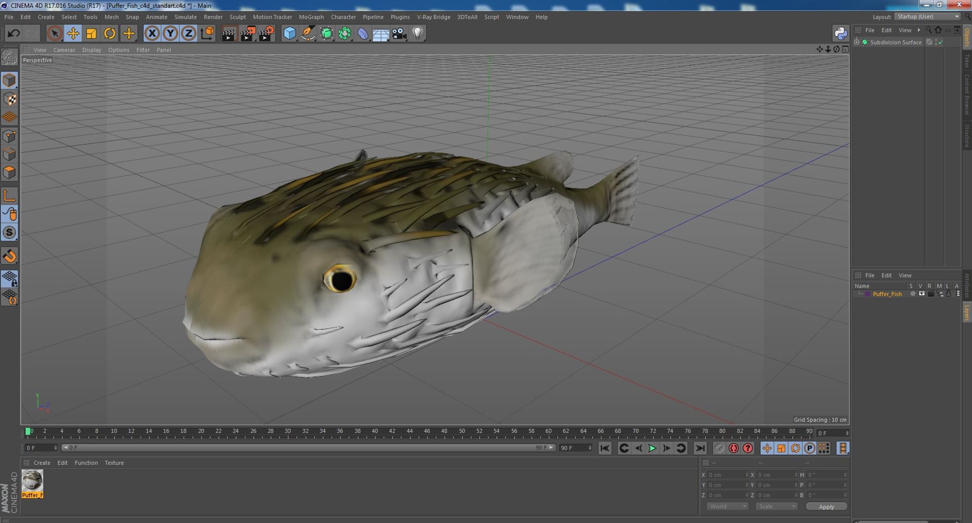 3D Puffer Fish Model - TurboSquid 2191849