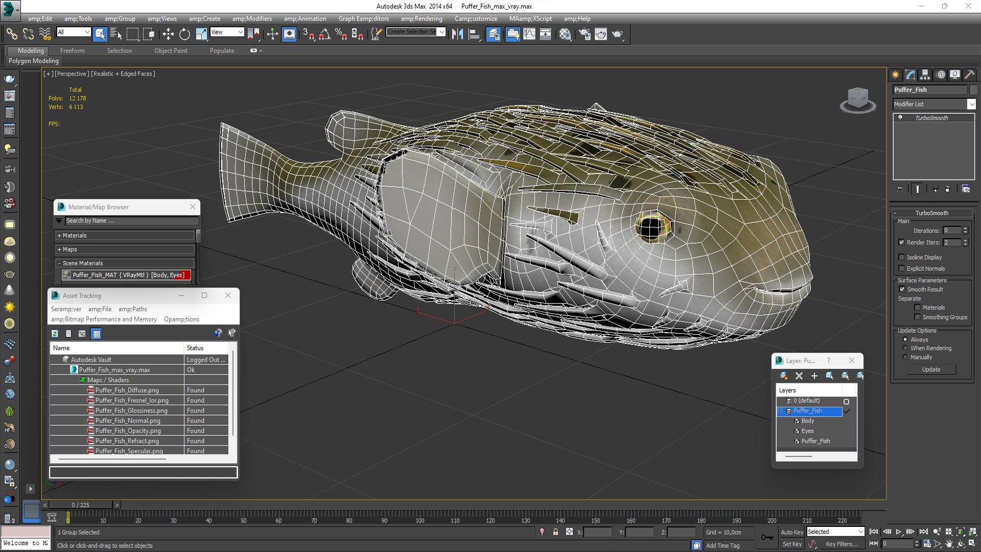3D Puffer Fish Model - TurboSquid 2191849