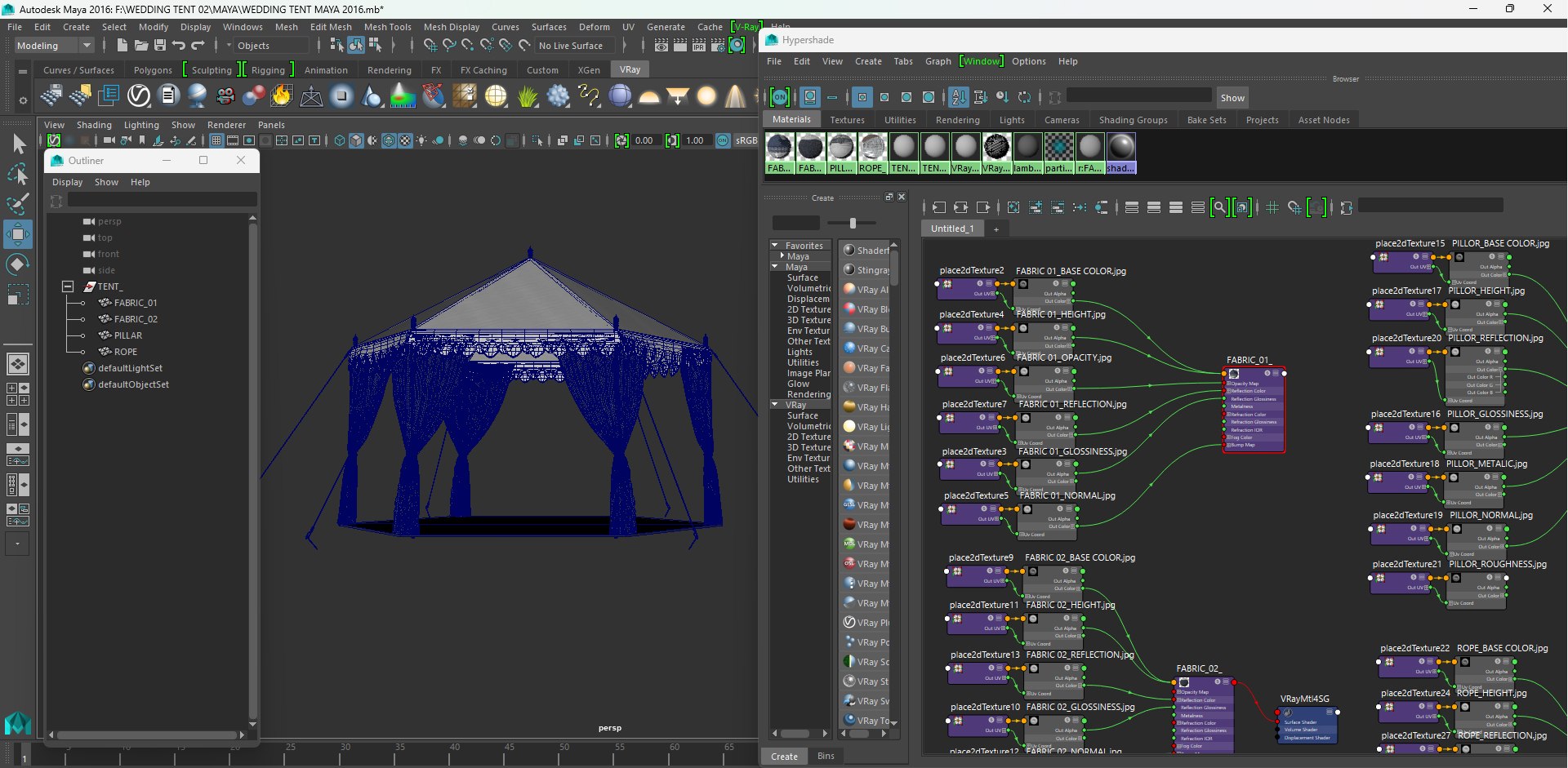 Luxury Gala Event Tent Hexagonal Marquee Gazebo 3D Model 3D Model ...