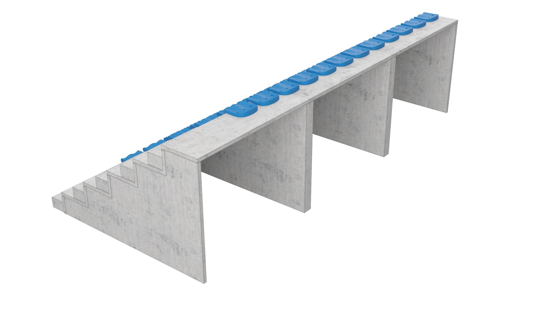 Concrete Bleacher 3D Model - TurboSquid 2031678