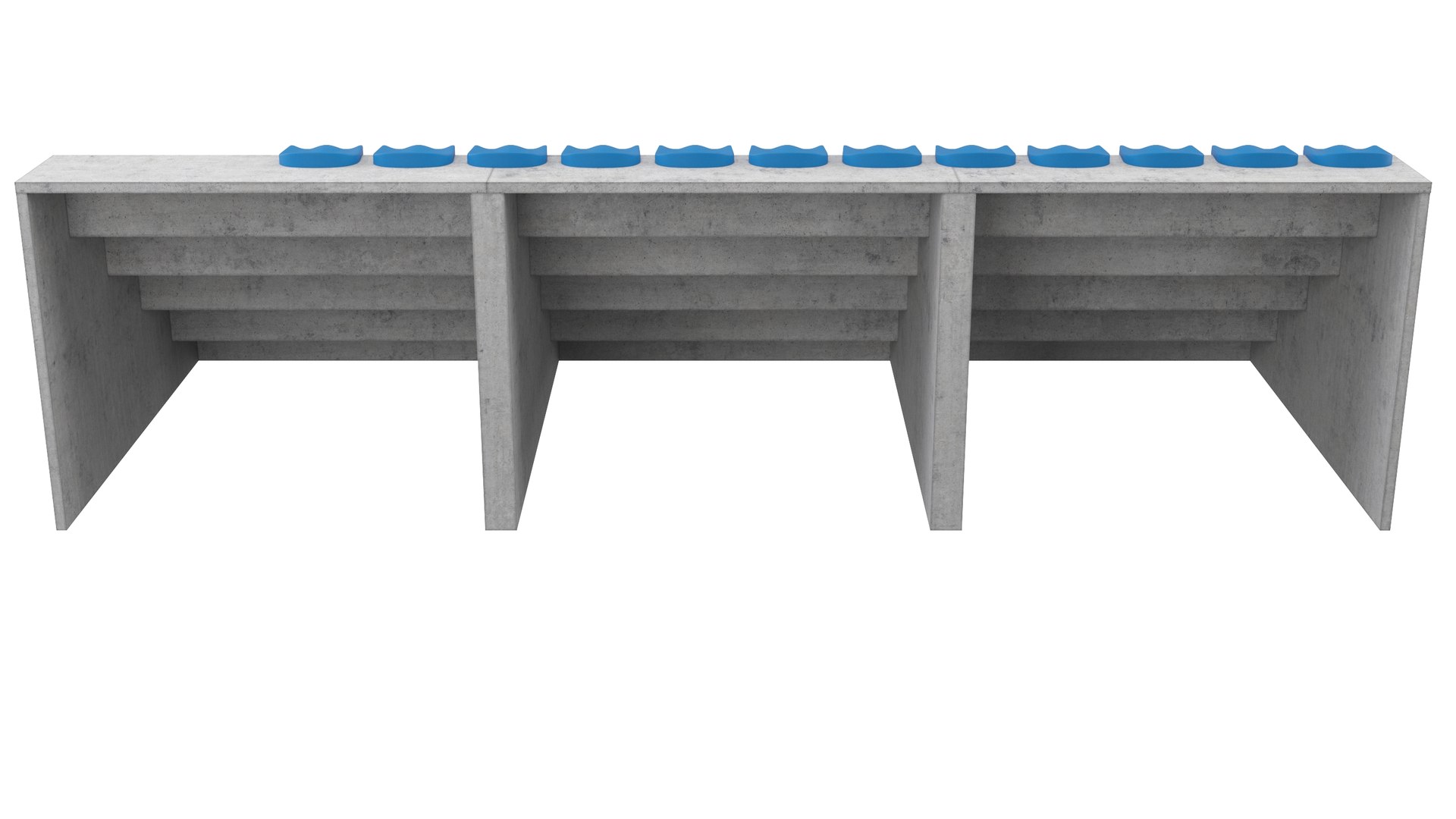 Concrete Bleacher 3D Model - TurboSquid 2031678