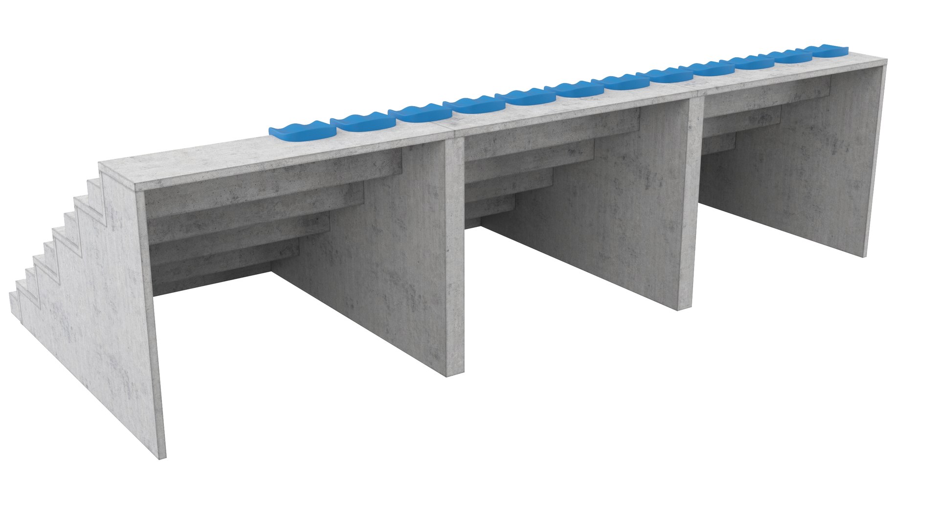 Concrete Bleacher 3D Model - TurboSquid 2031678