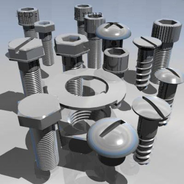 Collection Bolt 3D Models for Download | TurboSquid