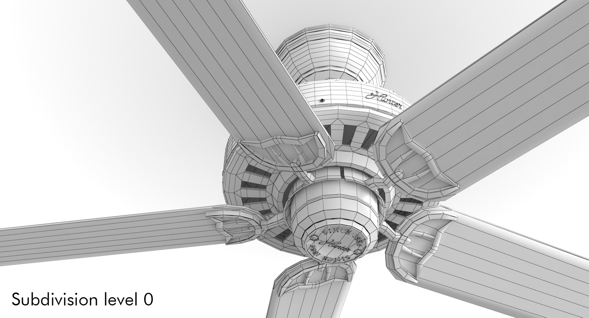 3D Ceiling Fan - Hanter - TurboSquid 1213784