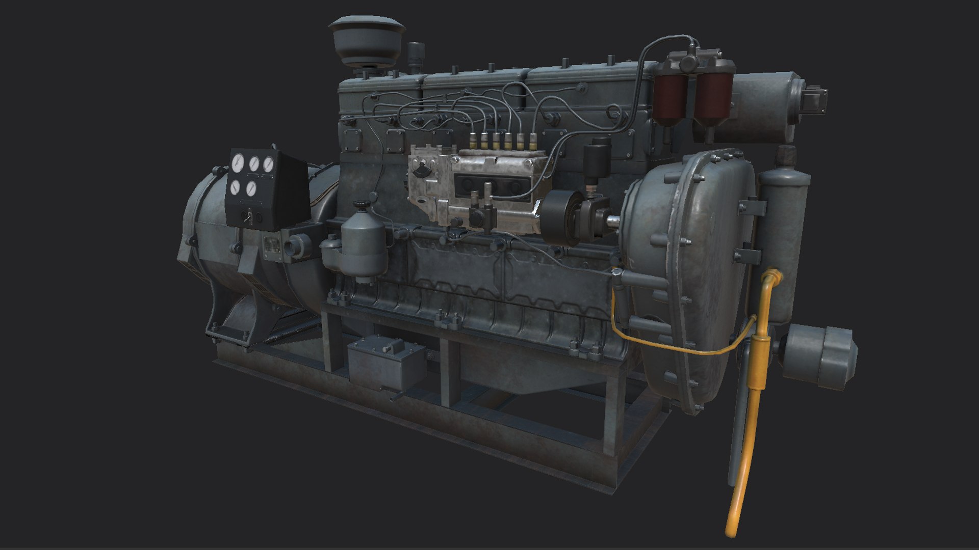 3D Model Old Diesel Generator - TurboSquid 1250800