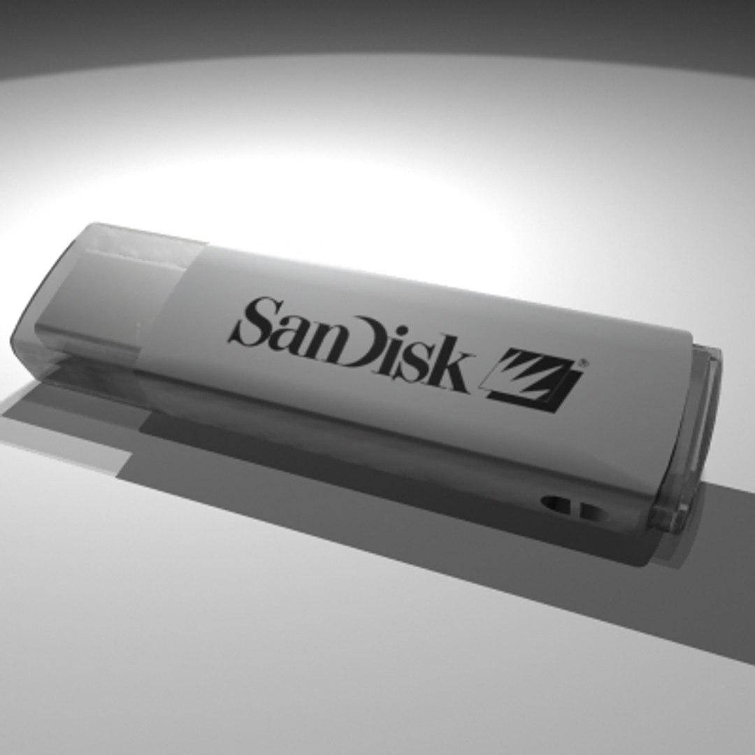 3d Model Of Sandisk Cruzer Mini Flash