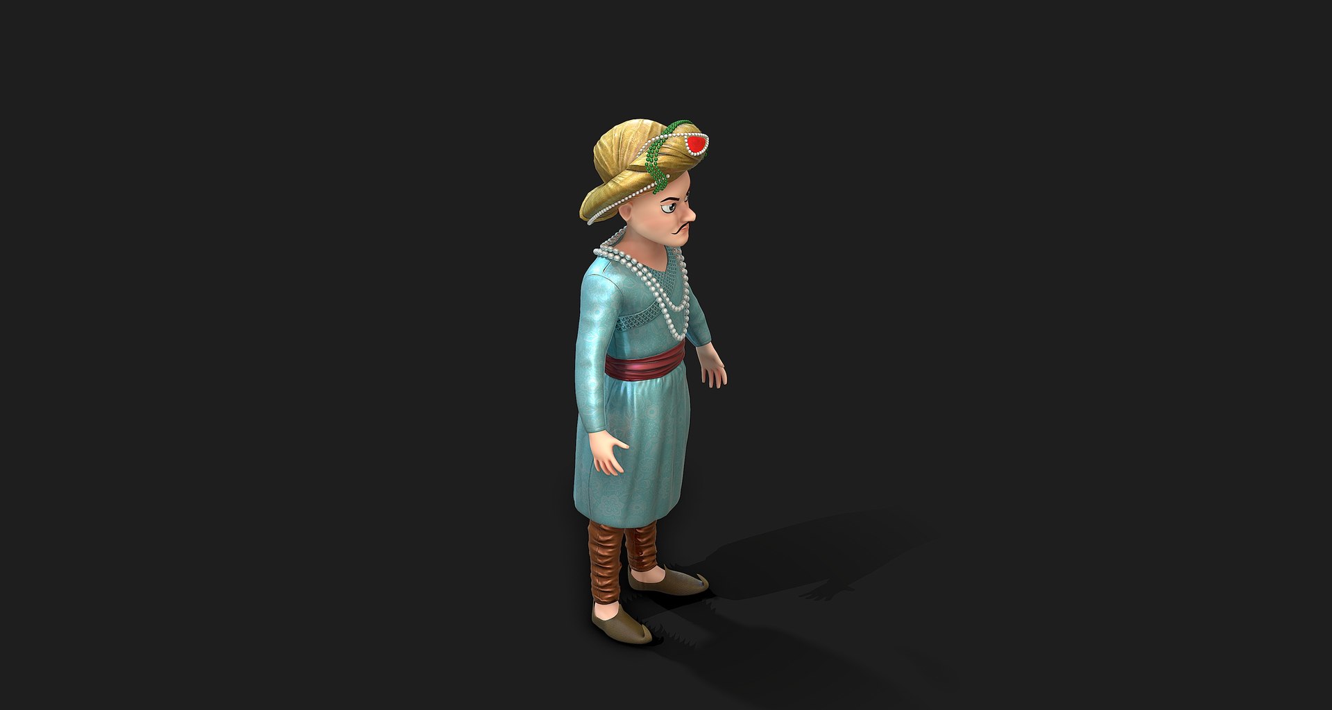 Character sultan 3D - TurboSquid 1514423