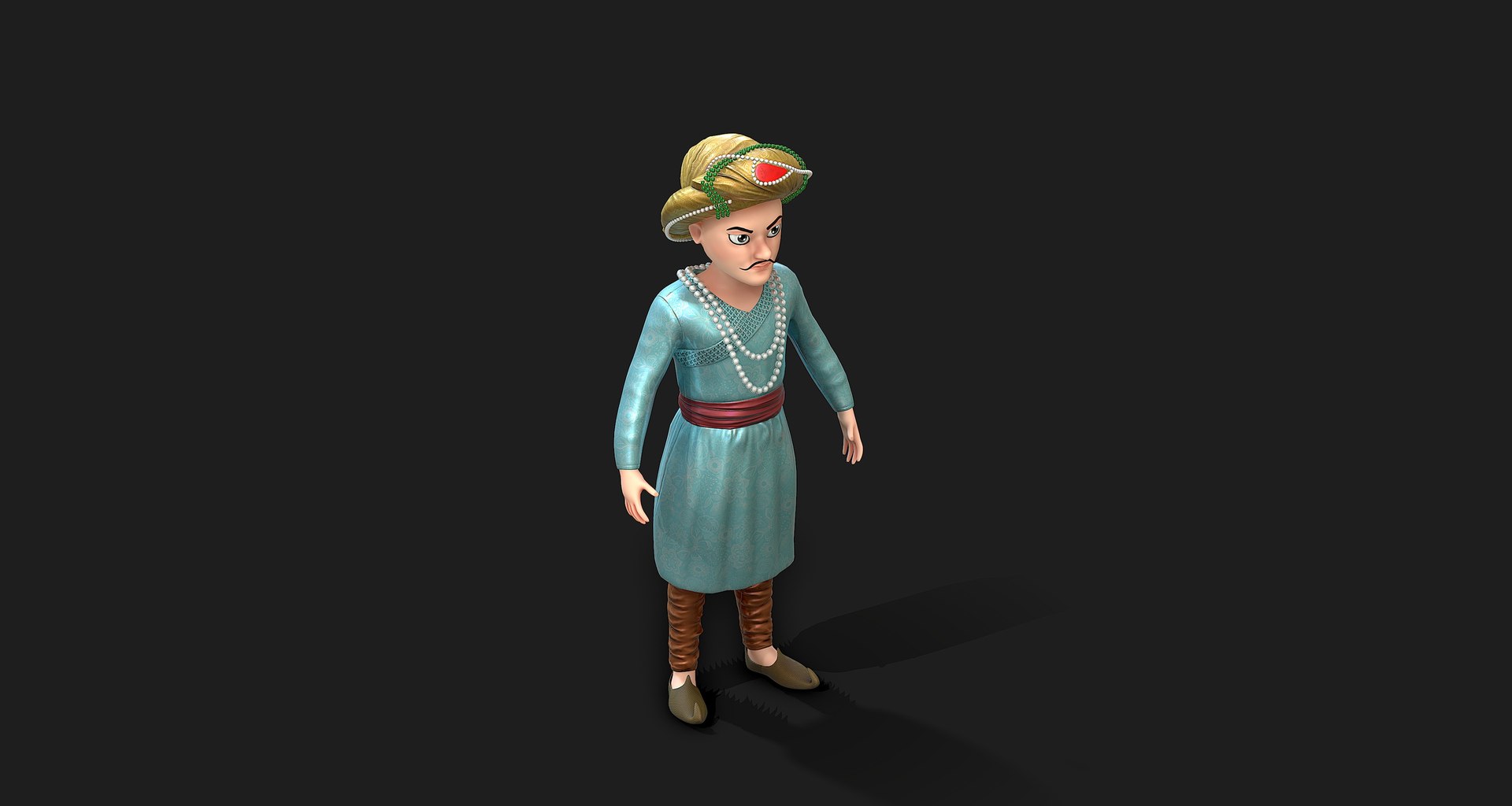 Character sultan 3D - TurboSquid 1514423