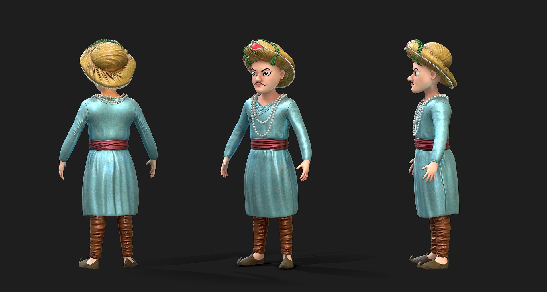 Character sultan 3D - TurboSquid 1514423
