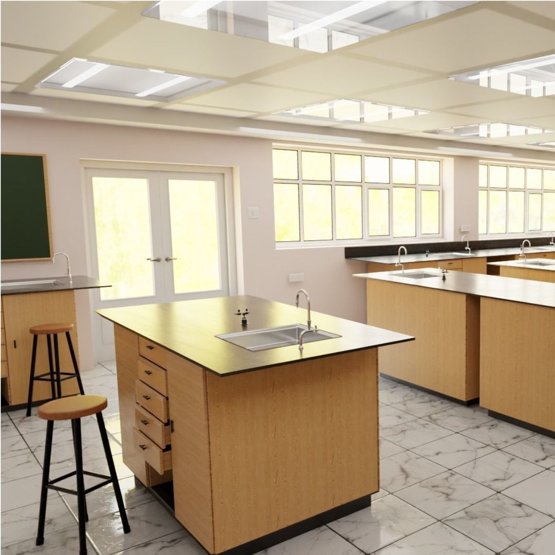 3D High School Laboratory - TurboSquid 1968123