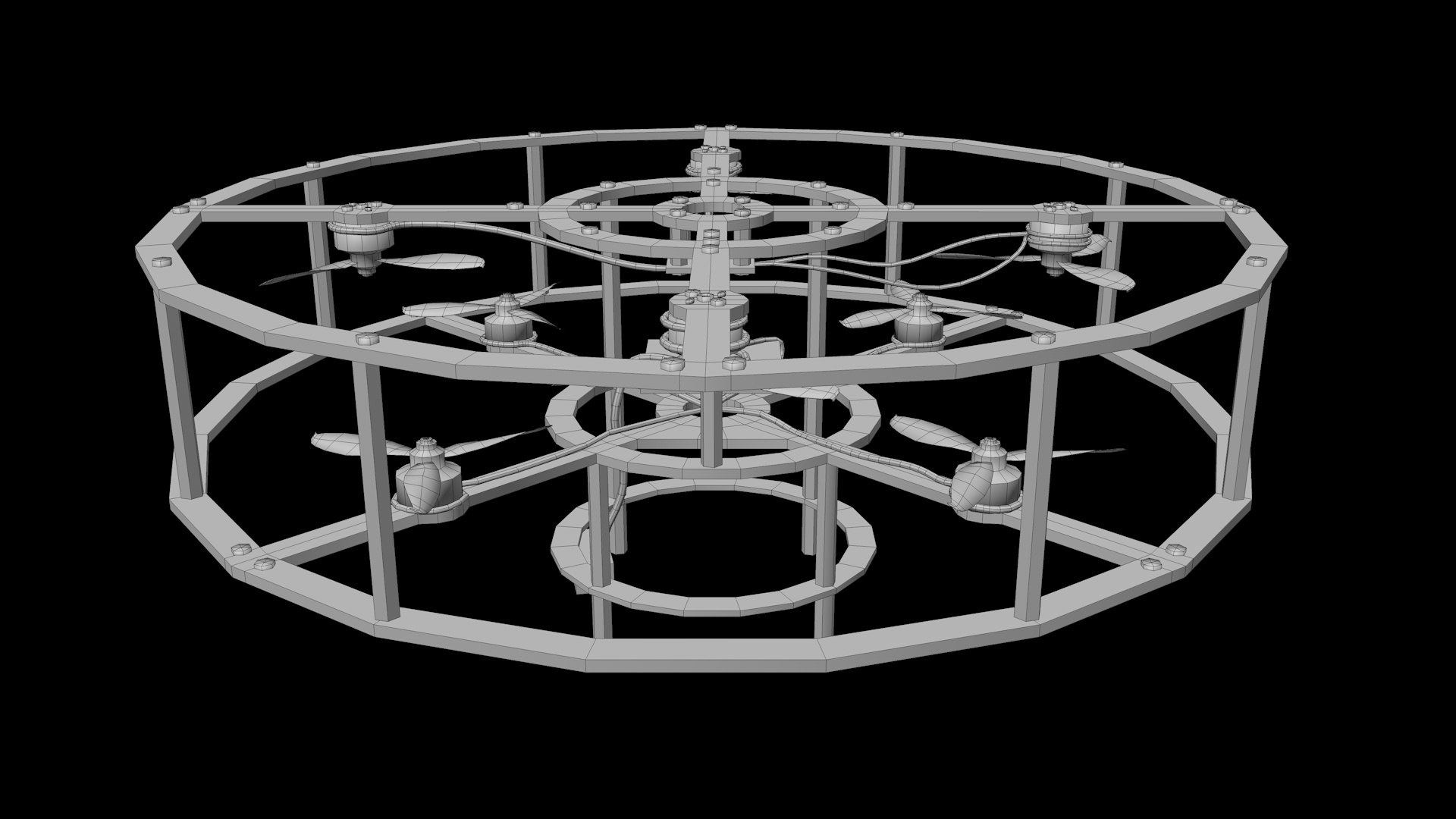 3D Circle Drone Model - TurboSquid 2273708