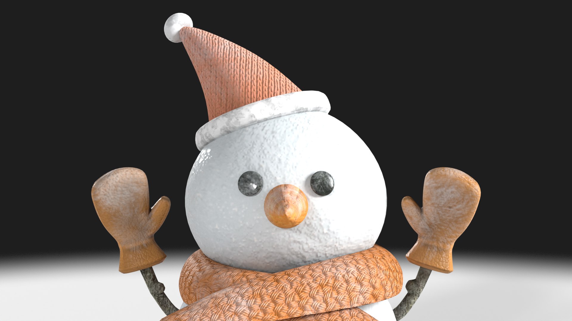Snow Man With Orange Scalp 3D Model - TurboSquid 1996830