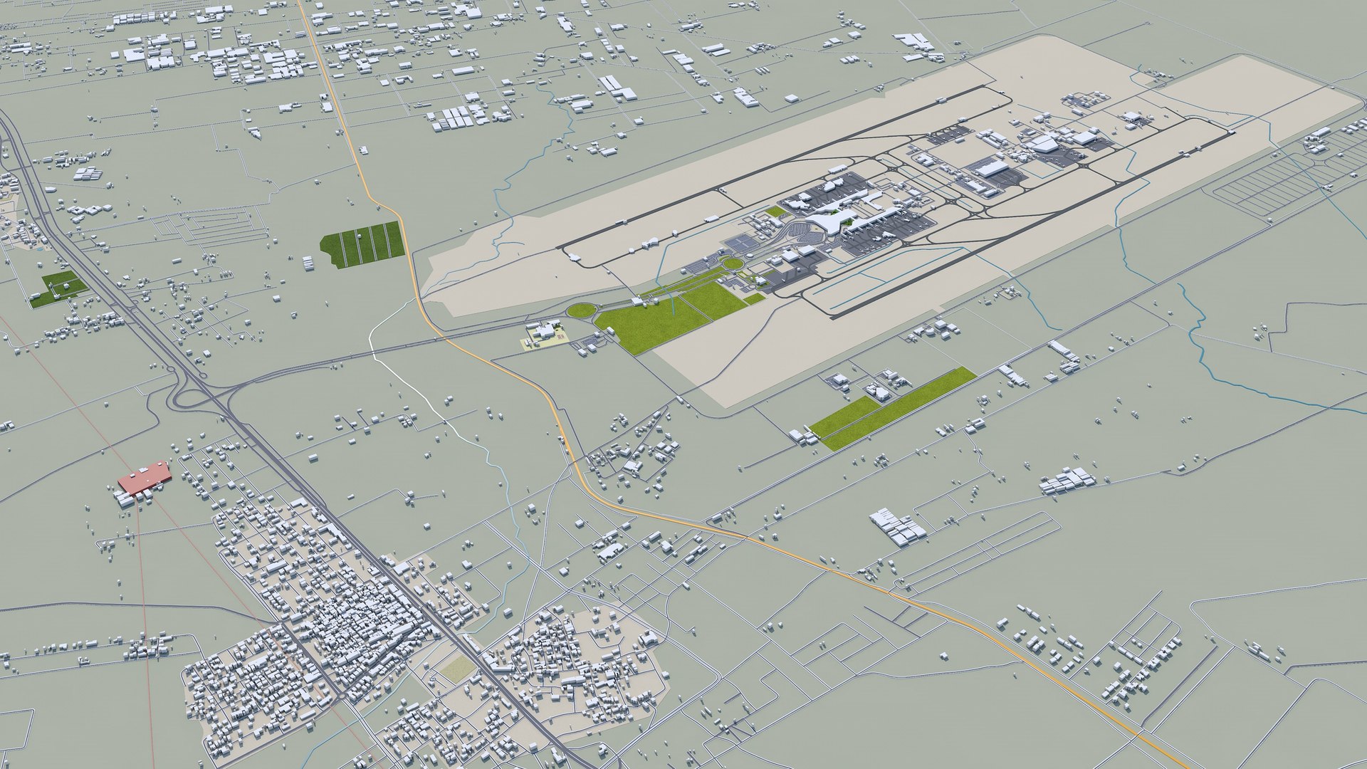 3D city area building model - TurboSquid 1608562