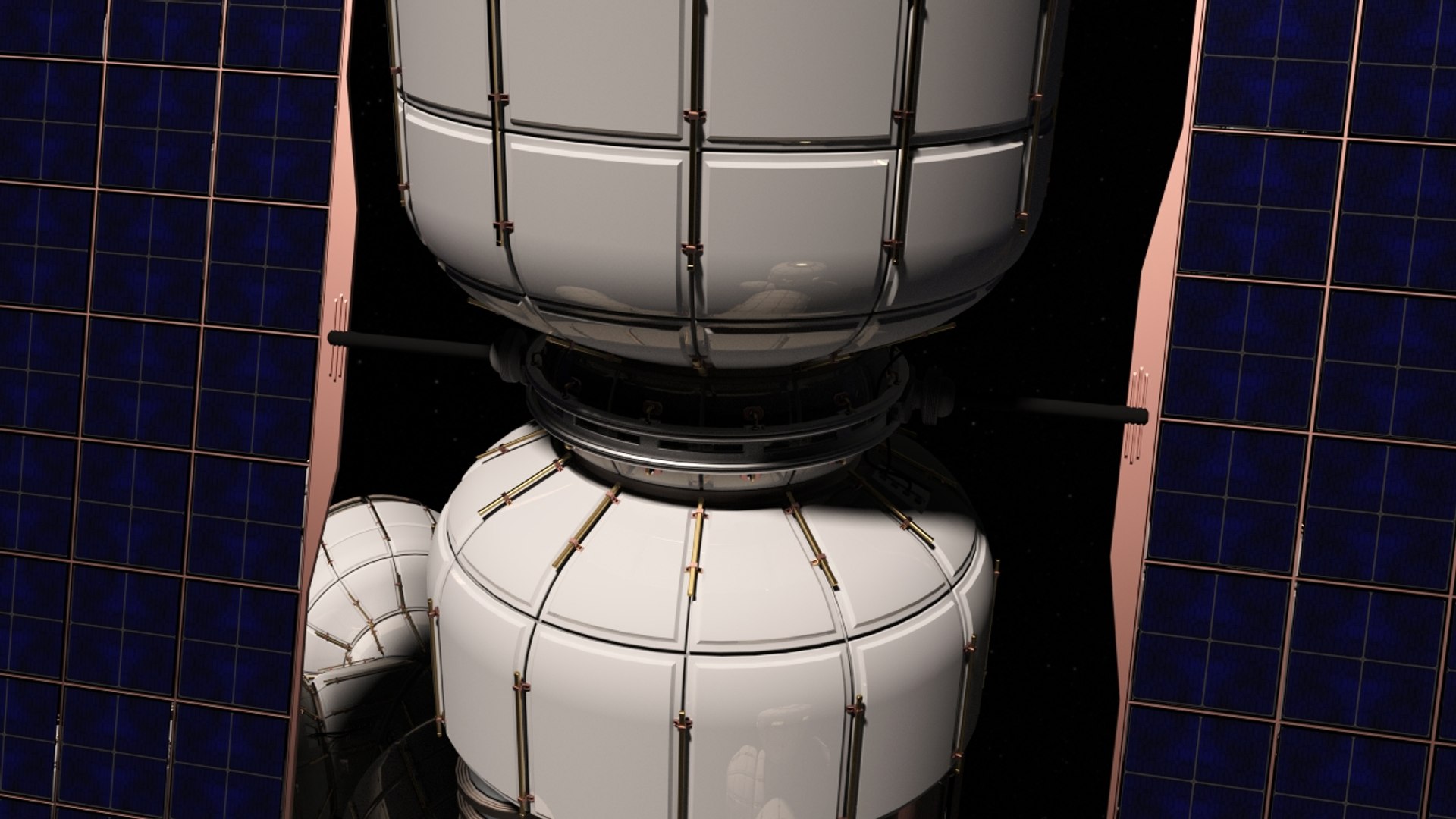 concept spacestation modern 3d model