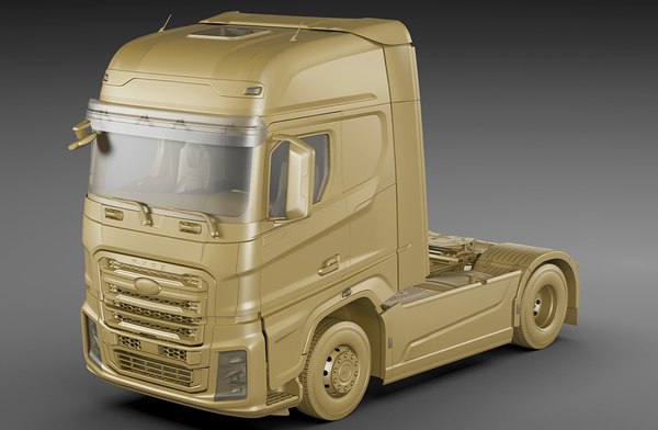 modelo 3d Camioneta Ford F-max 2019 con remolque - TurboSquid 1493204