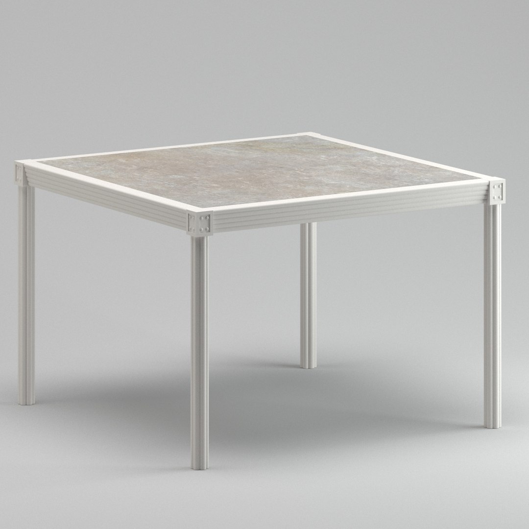 Quadratl Dining Table 3D Model - TurboSquid 1502543
