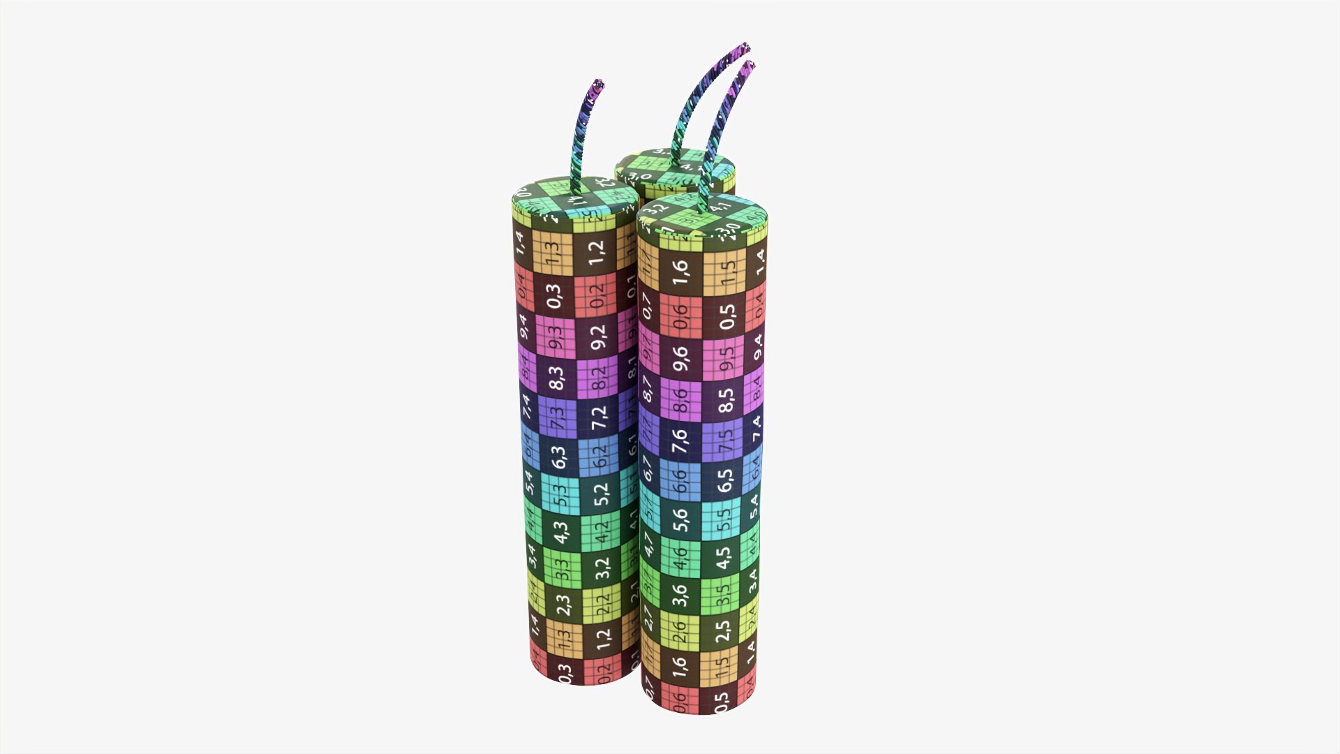 3D Fireworks Firecrackers Model - TurboSquid 1781242