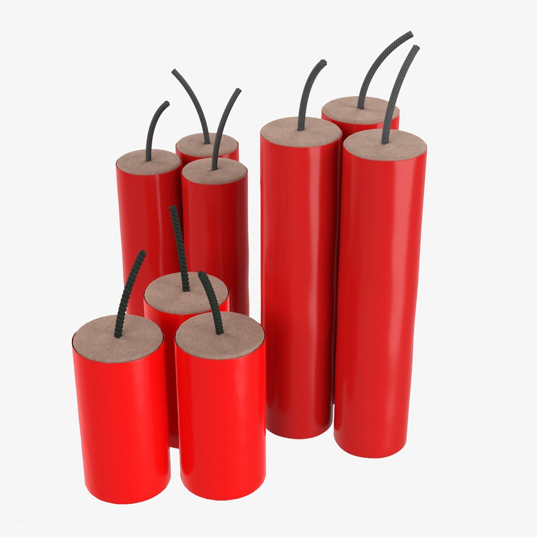 3D Fireworks Firecrackers Model - TurboSquid 1781242