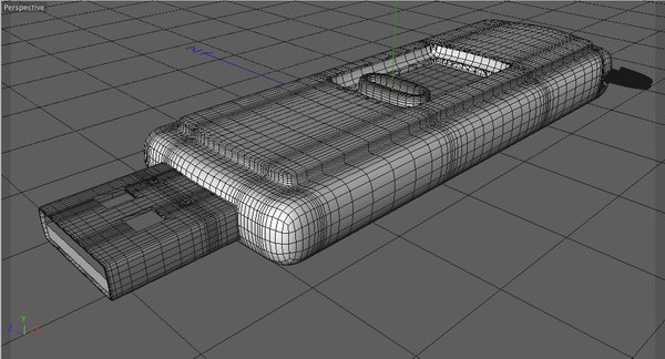 free usb drive 3d model