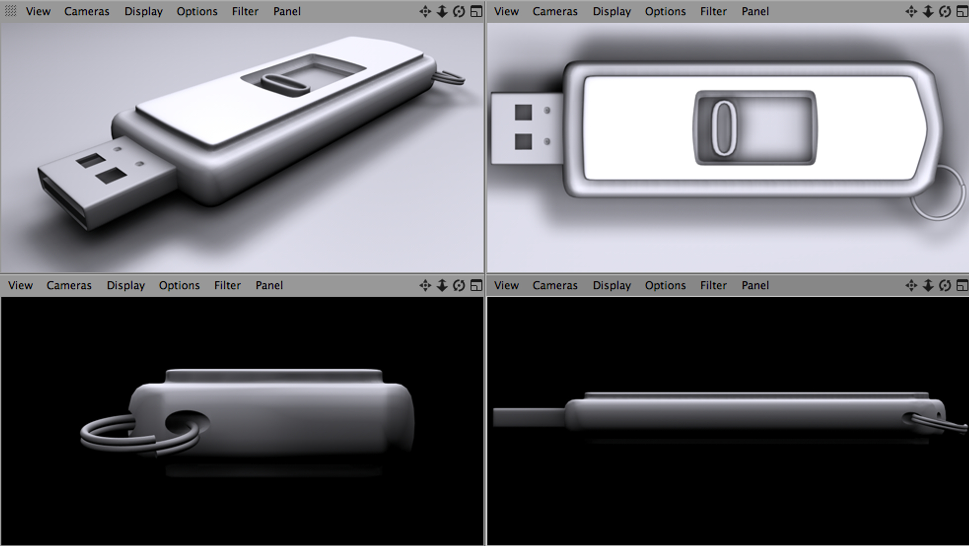 free usb drive 3d model