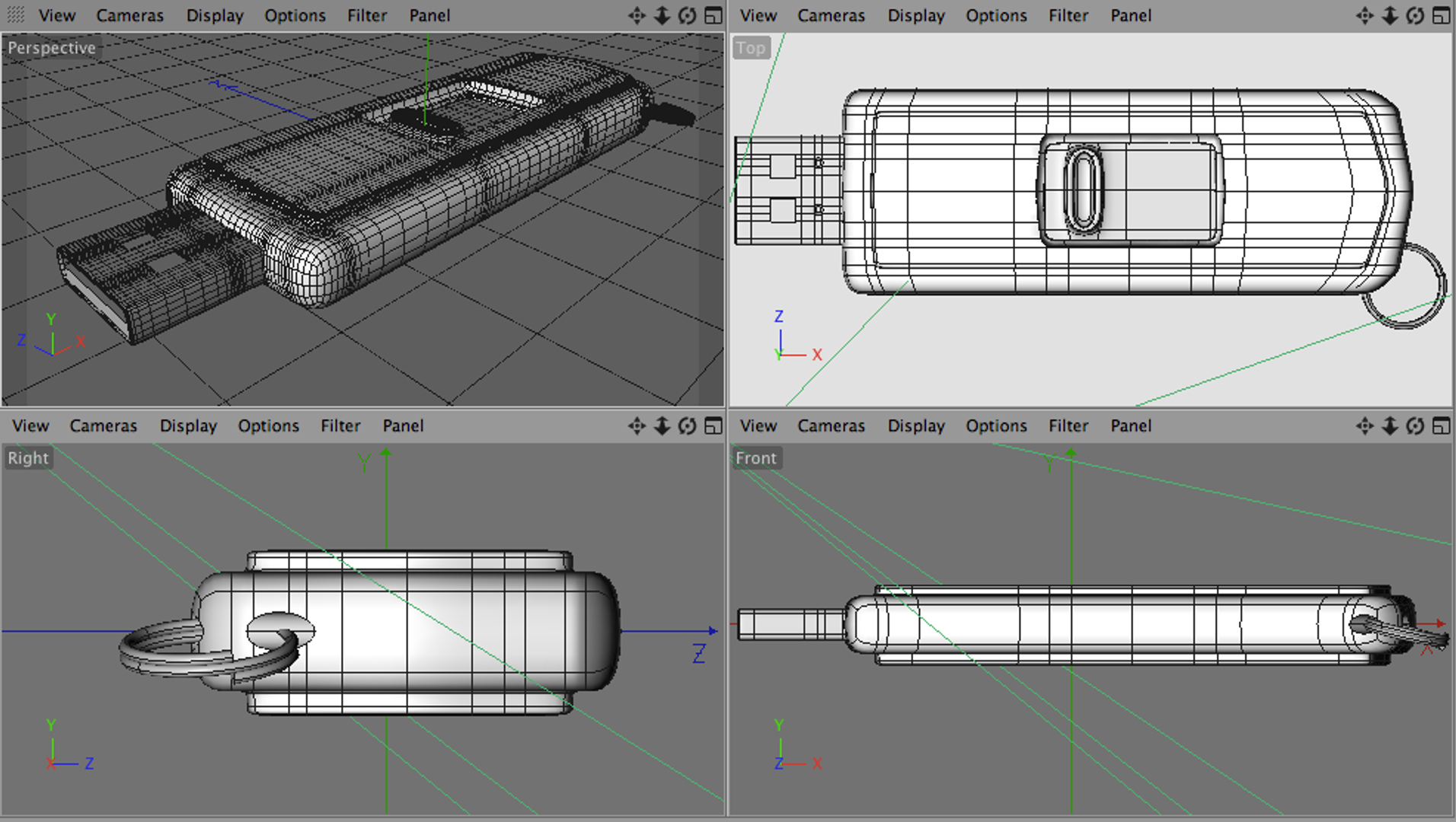 free usb drive 3d model