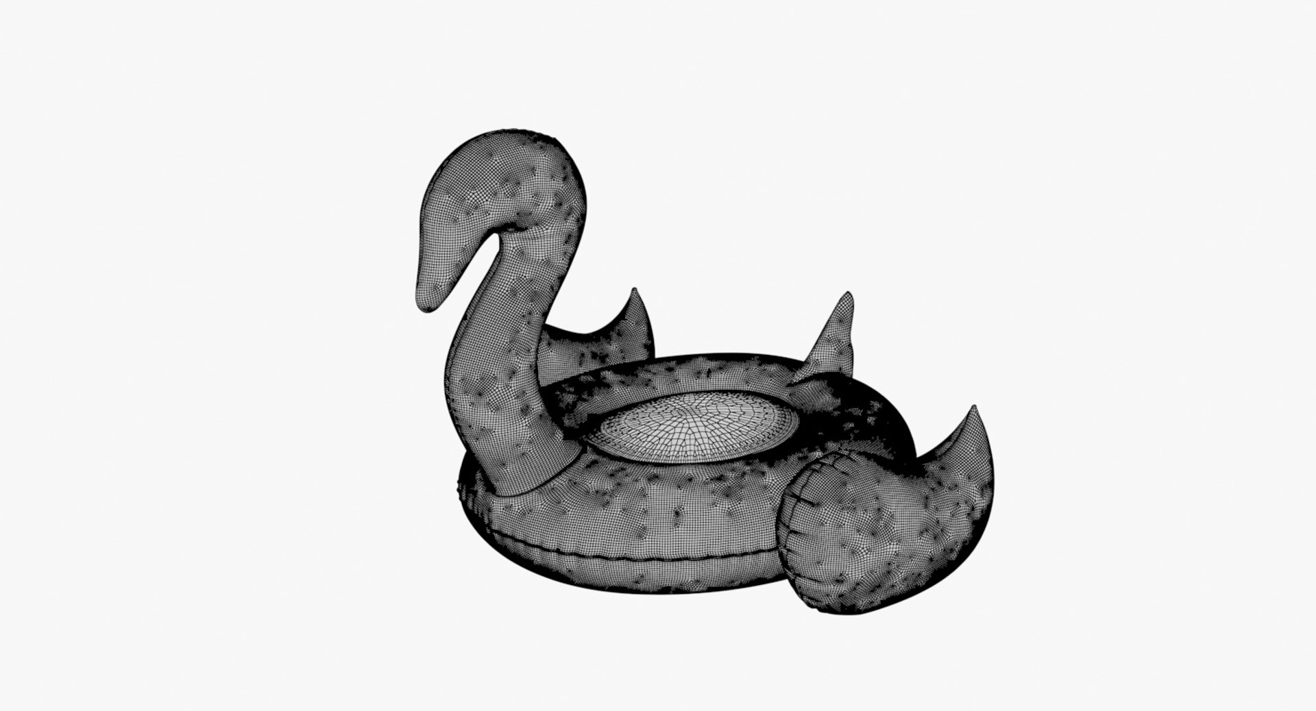 3D Realistic Float Ring Swan Model - TurboSquid 1430393