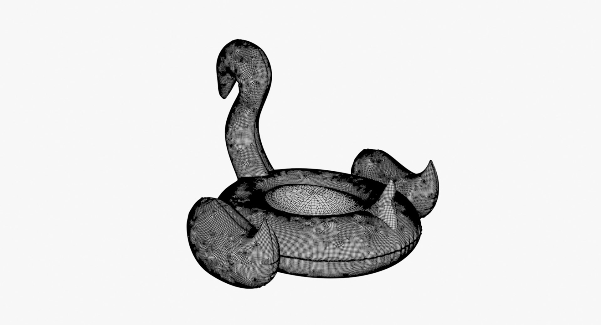 3D Realistic Float Ring Swan Model - TurboSquid 1430393