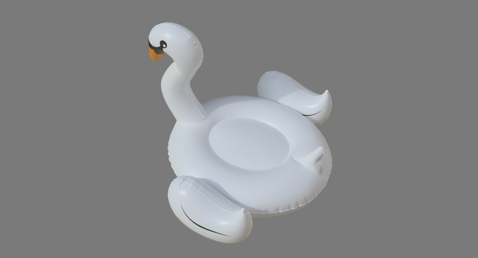 3D Realistic Float Ring Swan Model - TurboSquid 1430393